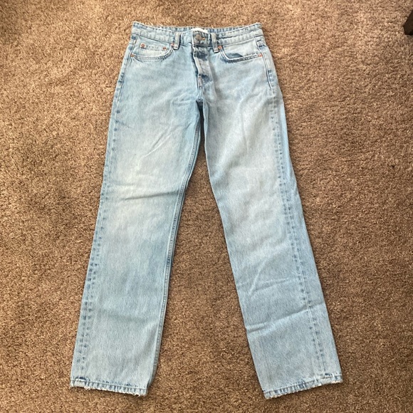 Zara | Jeans | Zara Basic Straight Leg Denim Jeans | Poshmark